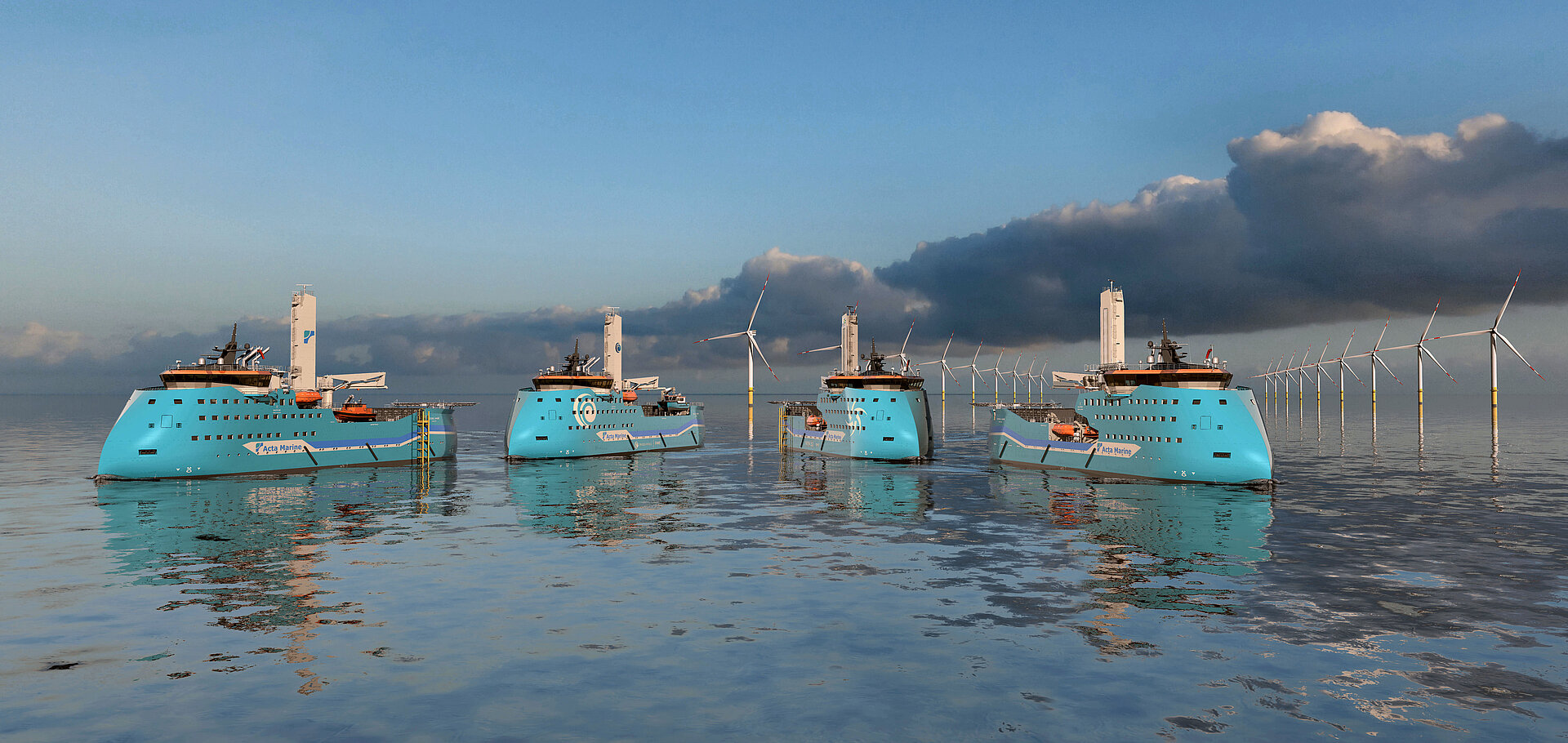Two more methanol-fuelled wind farm vessels for Acta Marine - Ship ...
