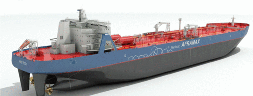 Arctic tanker design jointly developed by Deltamarin and Aker Arctic ...