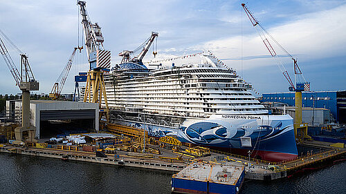 First new Prima Class cruise ship floated out in Italy - Ship & Offshore