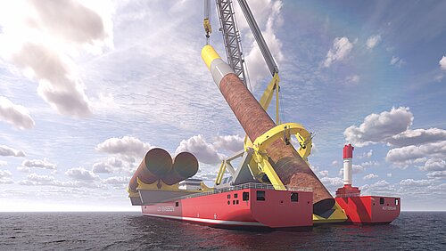 Ulstein unveils new monopile installation technology - Ship & Offshore