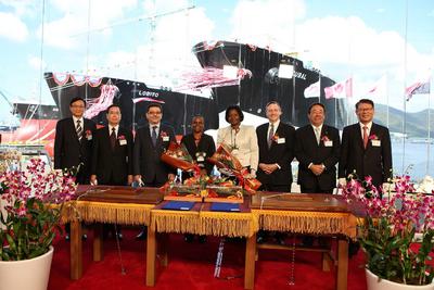 Naming ceremony for two vessels set to ship LNG from Angola - Ship ...